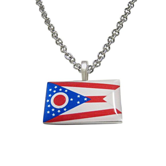 Kiola Designs | Jewelry | Ohio State Flag Pendant Necklace | Poshmark
